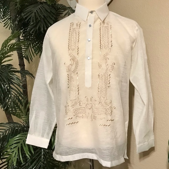 Shirts | Plus Sizes Jusilyn Mens Barong Tagalog With Classic Embroidery ...